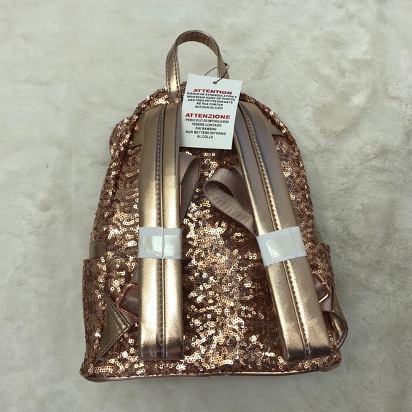 Disney | Bags | Minnie Rose Gold Backpack By Loungefly | Poshmark